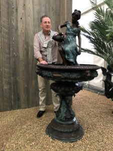 Classical Lady Bronze Fountain Water Feature